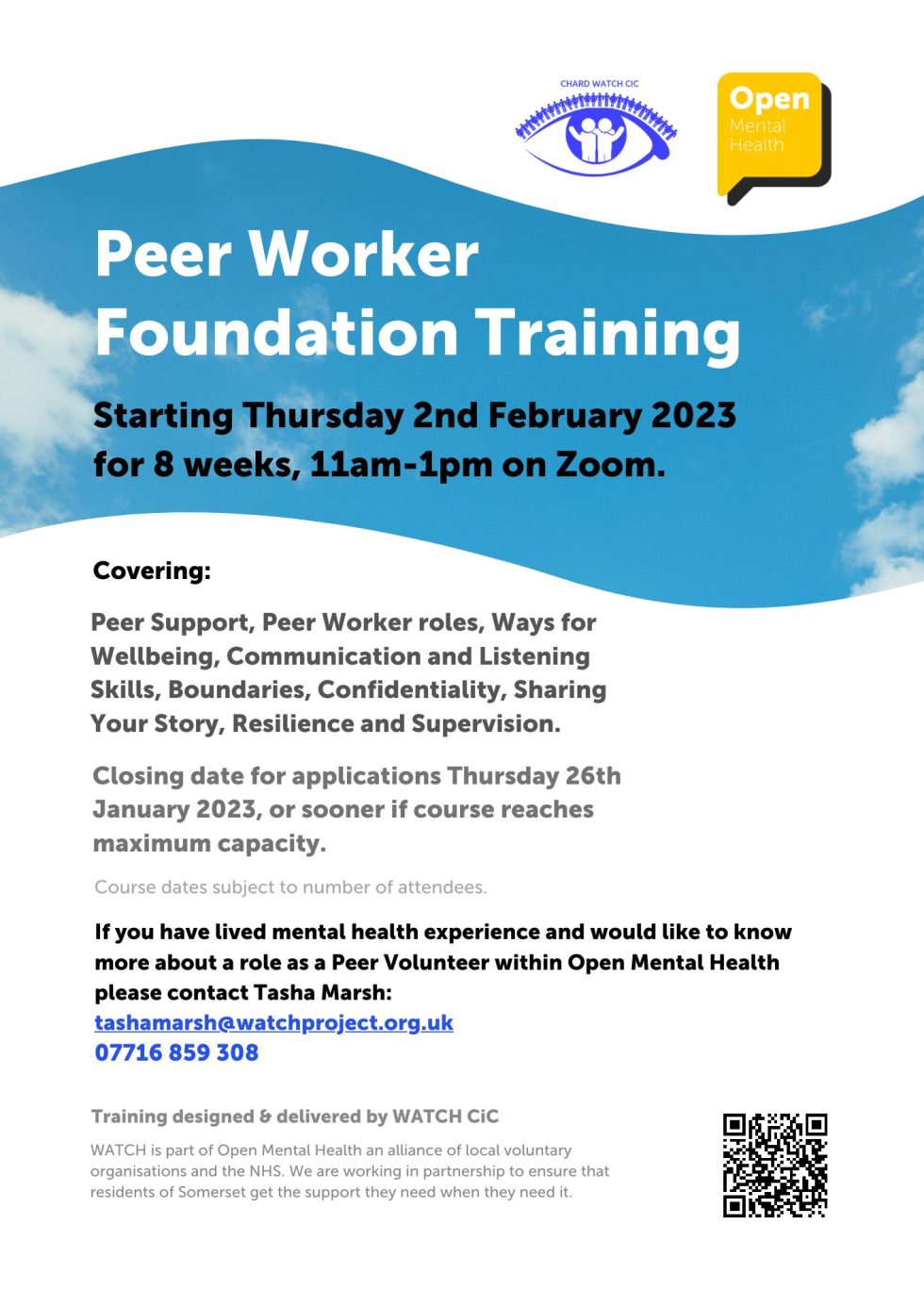 Become a Peer Worker Volunteer - Open Mental Health